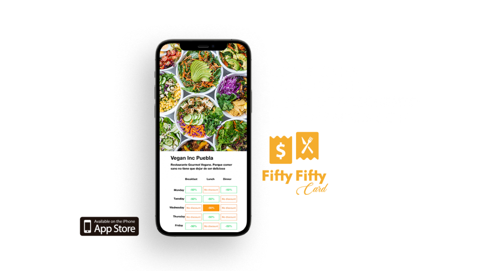Fifty Fifty Card | Reserva en restaurantes con el 50% de descuento